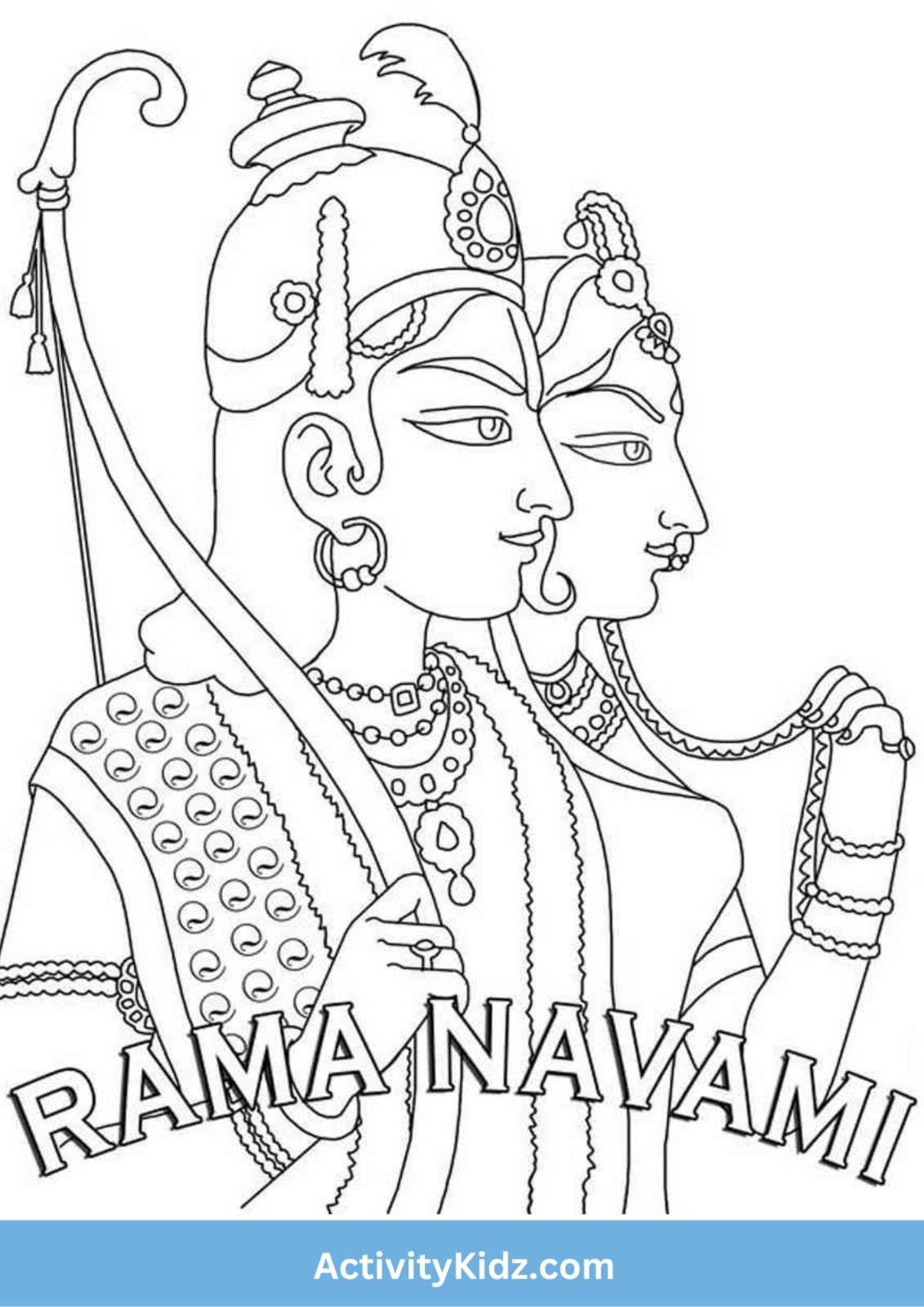 ramayana colouring pages for kids