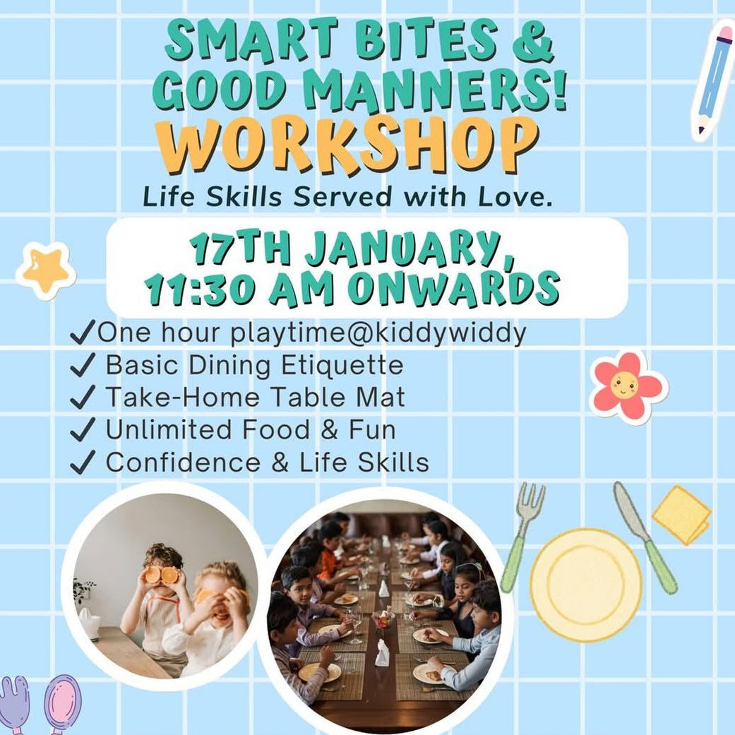Get 15% Off Smart Bites & Good Manners Workshop at Kiddie Widdie 17-Jan ...